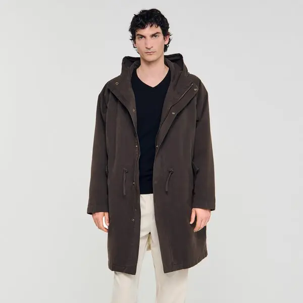 Sandro Military Hooded Parka