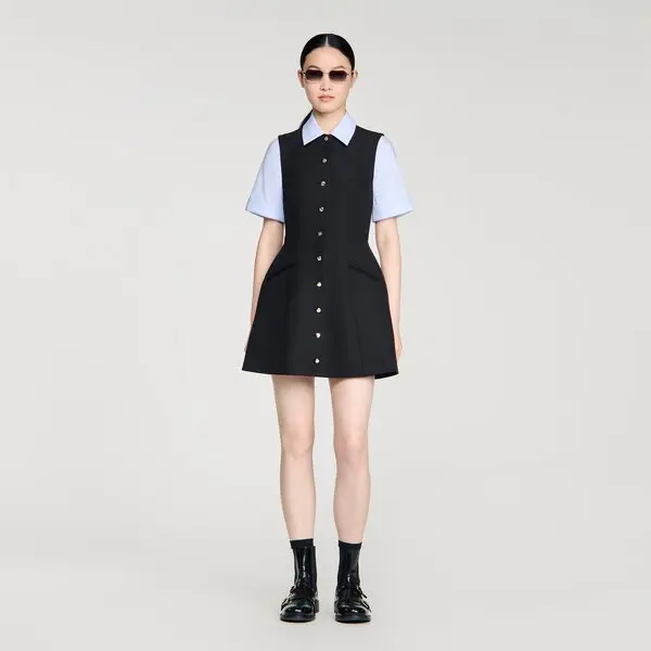 Sandro 2-in-1 Mini Dress