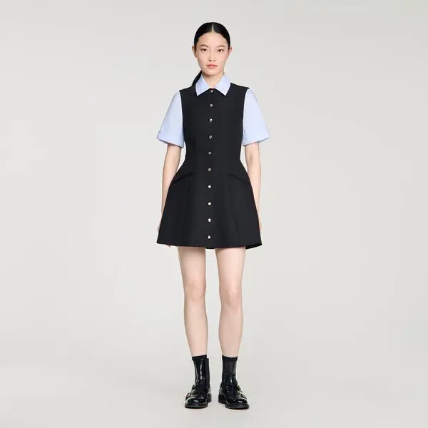 Sandro 2-in-1 Mini Dress