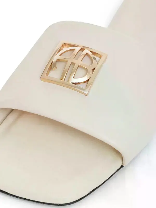 ANINE BING Square-toe Leather Sandals