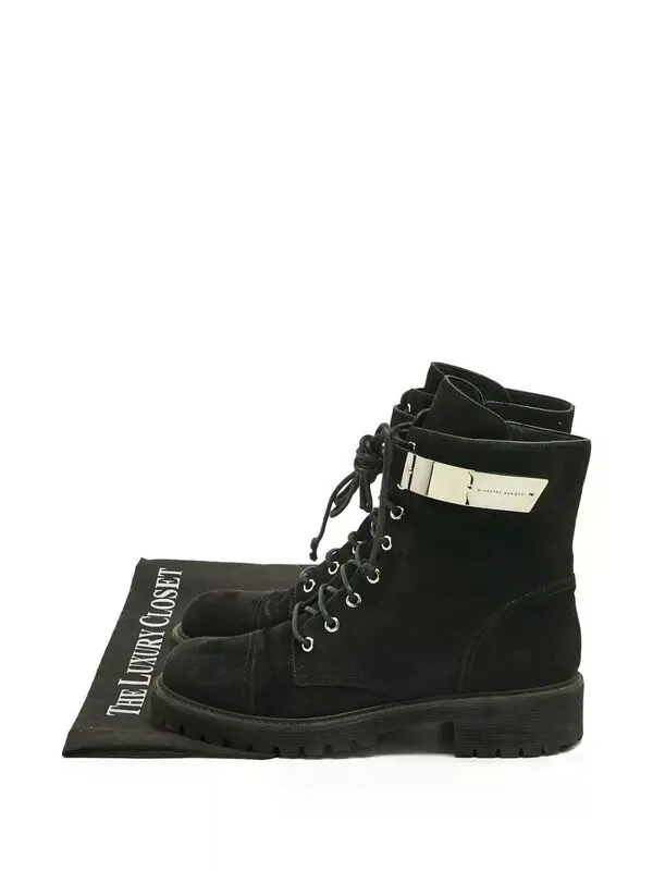 GIUSEPPE ZANOTTI Suede Lace-up Boots