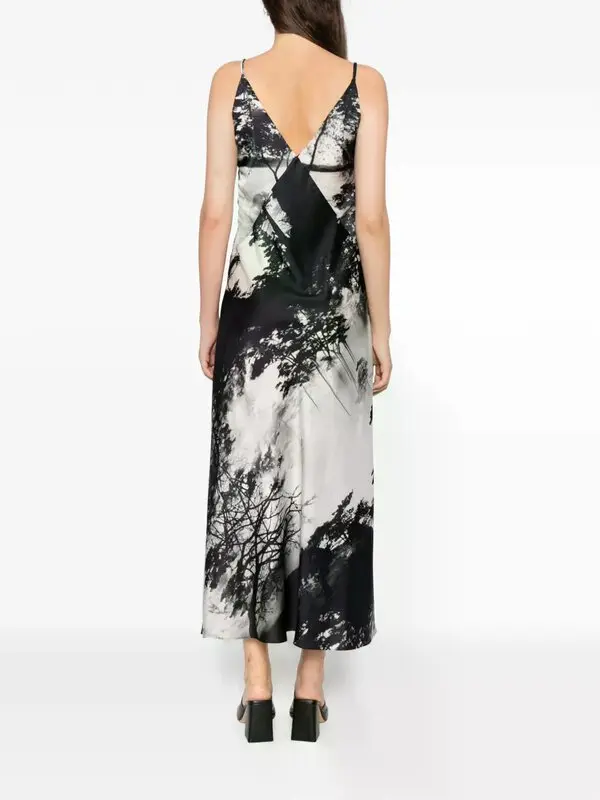 SAIID KOBEISY Printed Midi Dress