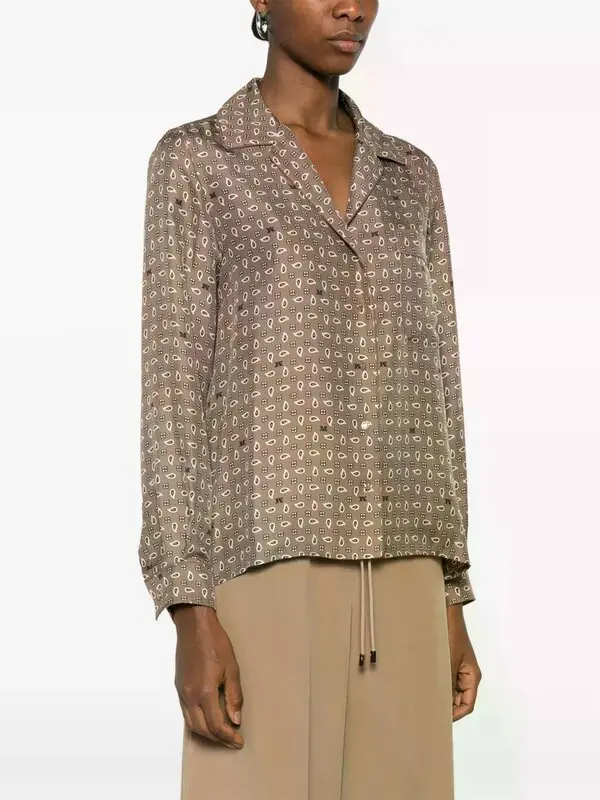Max Mara Paisley-print Monogram Pattern Shirt