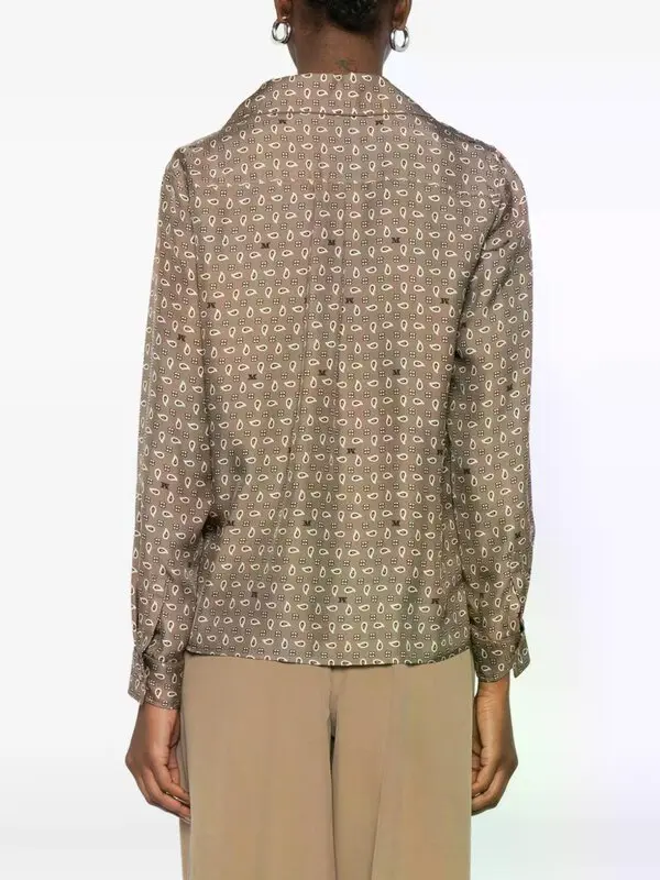 Max Mara Paisley-print Monogram Pattern Shirt