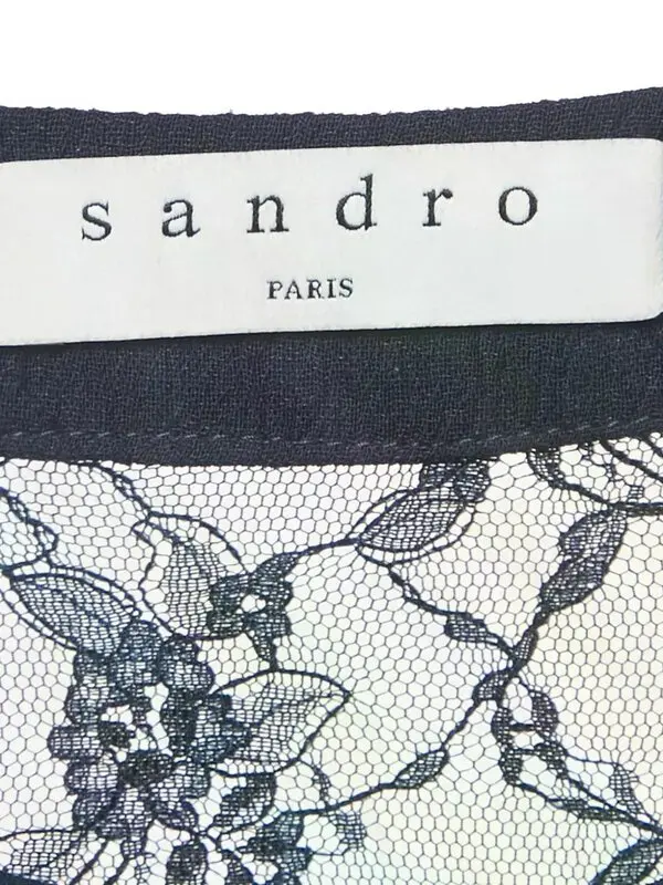 Sandro Jovane Lace Tie Mini Dress