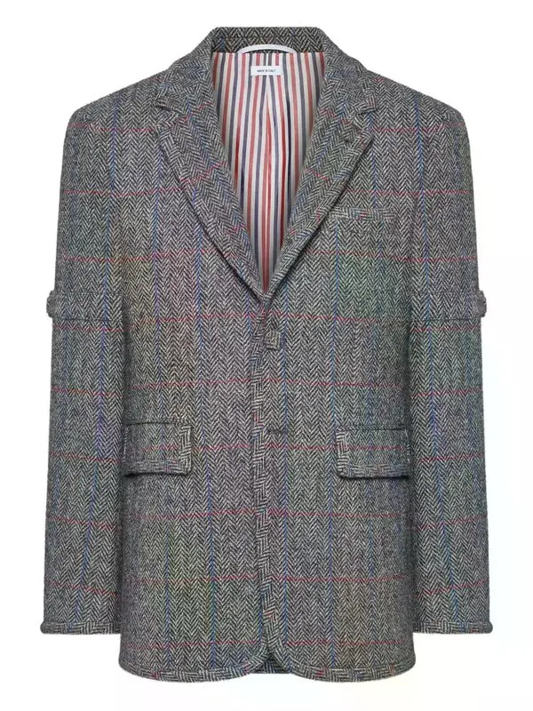 Thom Browne Hunting Tweed Blazer - Grey