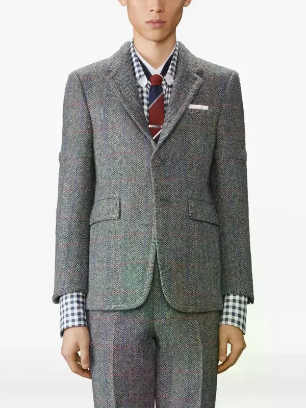 Thom Browne Hunting Tweed Blazer - Grey