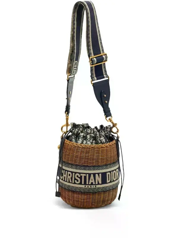 Dior 2021 Wicker Bucket Bag
