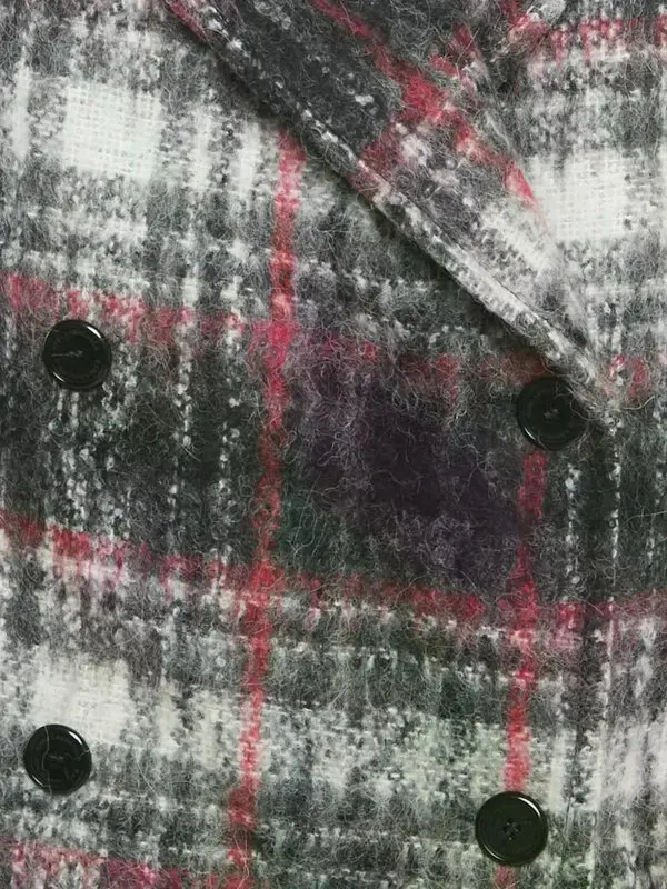 Karl Lagerfeld Checked Double-breasted Coat
