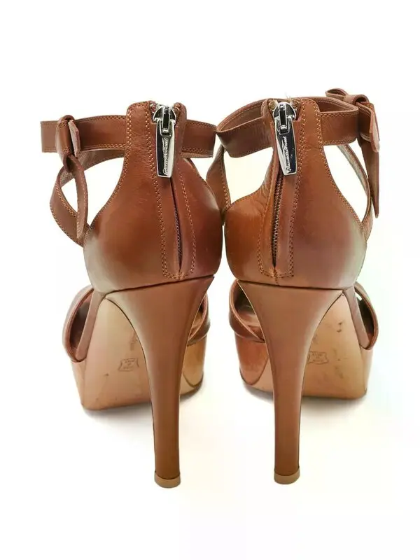 GIANVITO ROSSI Platform Bow Sandals 12cm