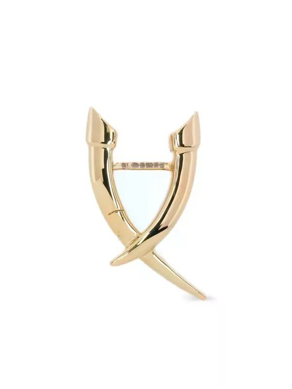 SHAUN LEANE Sabre Mini Crossover Earring - Gold