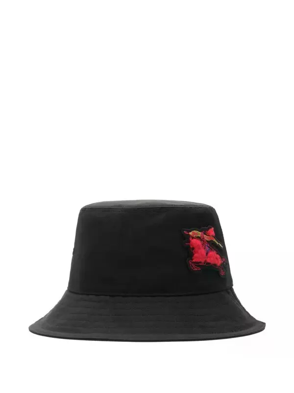 Burberry Equestrian Knight Bucket Hat - Black