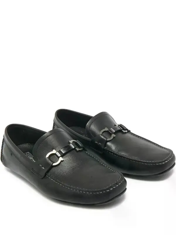 FERRAGAMO Gancini Leather Loafers