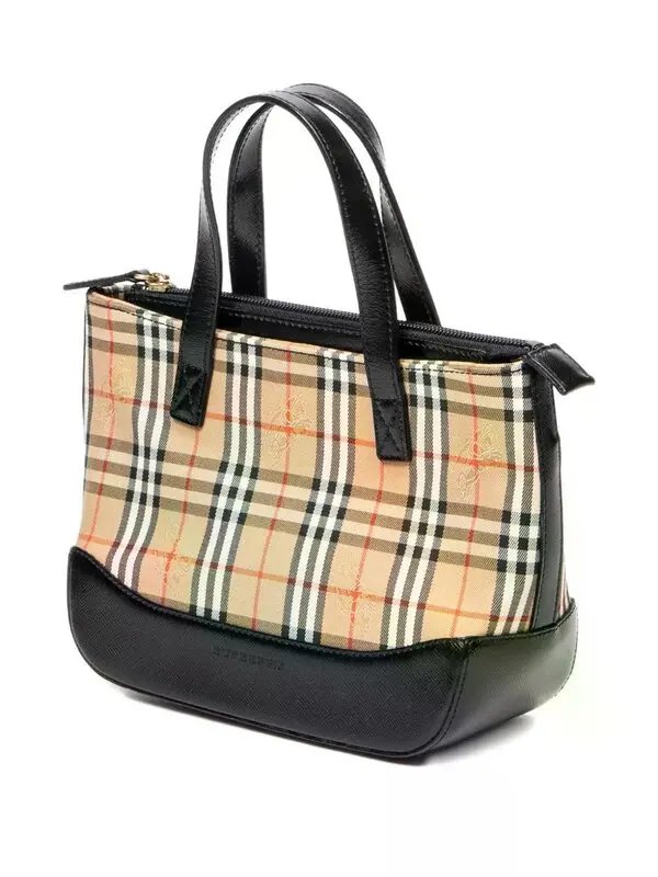 Burberry Check-patterned Tote Bag