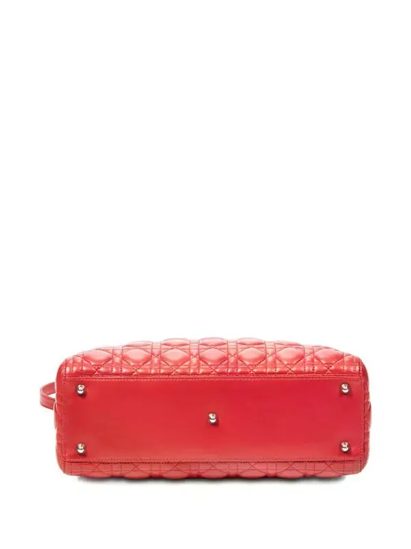 Dior Large Lady Tote - Red