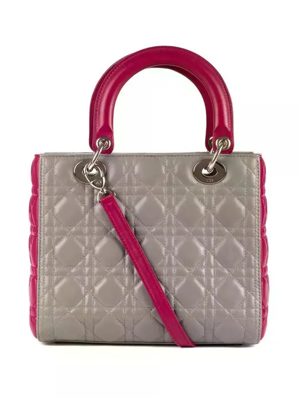 Dior 2000 Cannage Lady Handbag - Grey