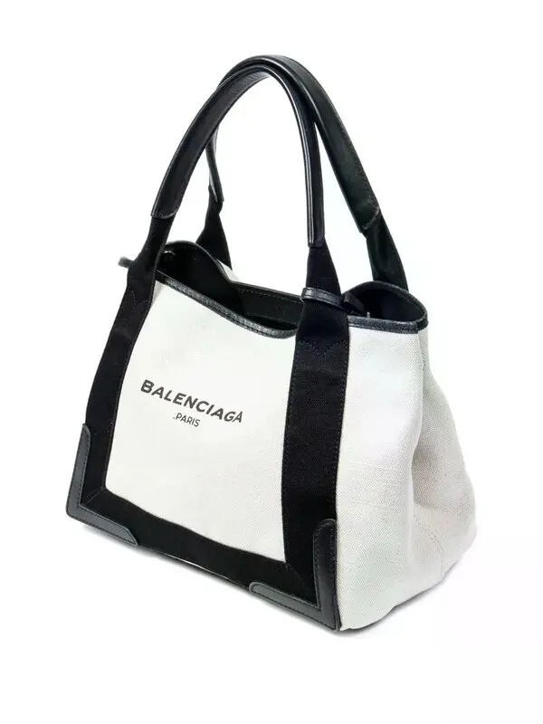 Balenciaga Small Cabas Tote Bag - White