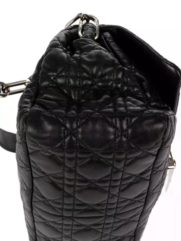 Dior New Lock Cannage Shoulder Bag - Black