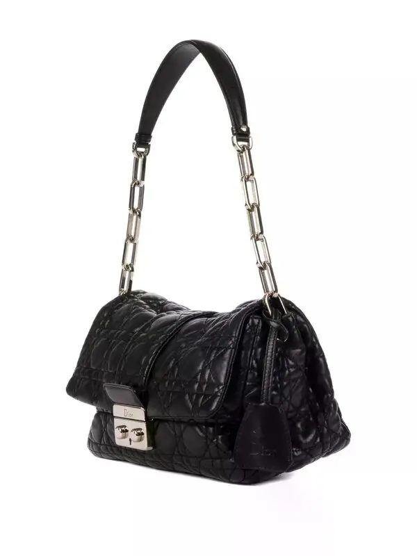 Dior New Lock Cannage Shoulder Bag - Black