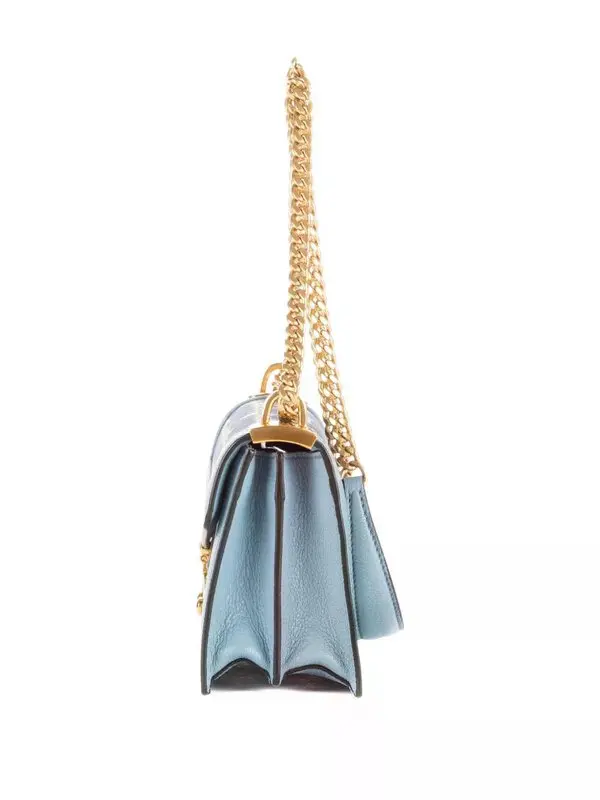 Miu Miu Monogram Flap Bag With Chain Strap