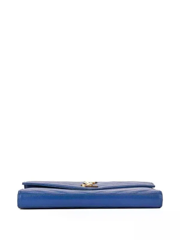 Saint Laurent Envelope Clutch Bag - Blue