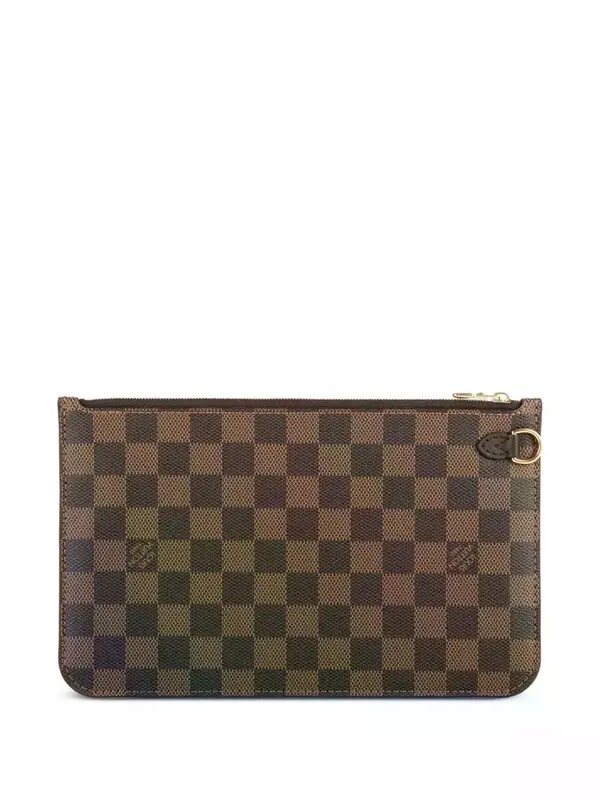 LOUIS VUITTON Damier Azur Zip Pouch - Brown