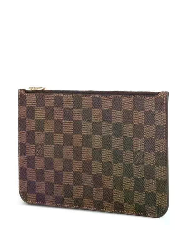 LOUIS VUITTON Damier Azur Zip Pouch - Brown