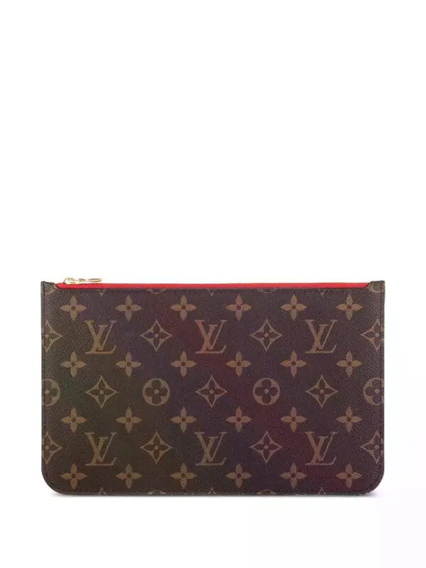 LOUIS VUITTON Monogram Zip Pouch - Brown