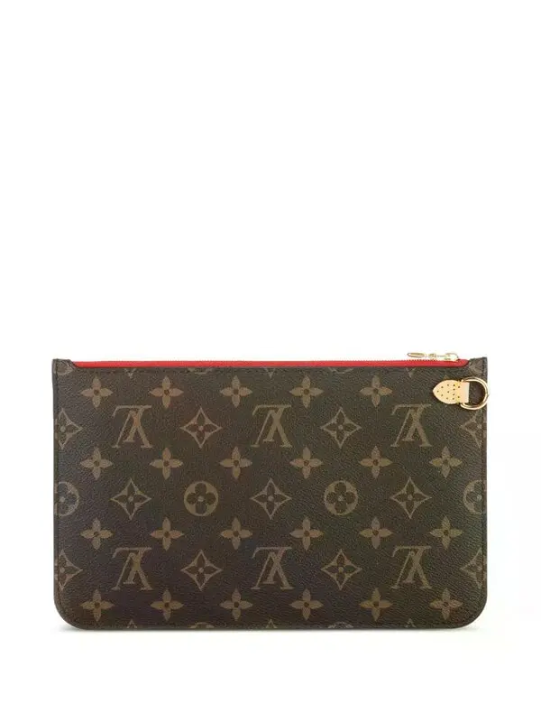 LOUIS VUITTON Monogram Zip Pouch - Brown
