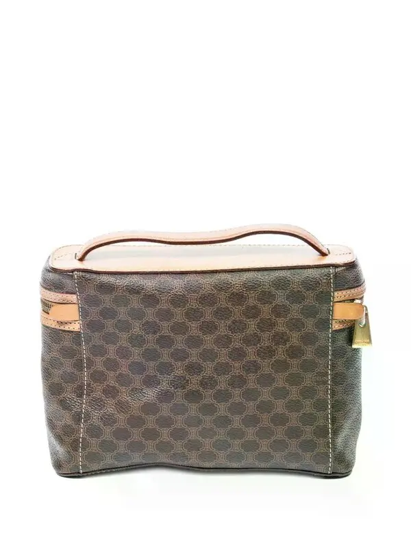 Celine Monogram-print Top Handle Make-up Bag
