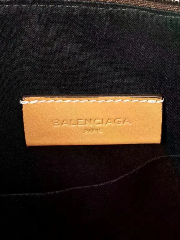Balenciaga Logo Zip Clutch