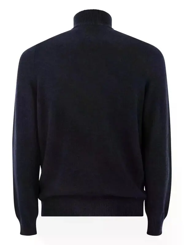 Fedeli Favonio Persia Half-zip Jumper - Blue