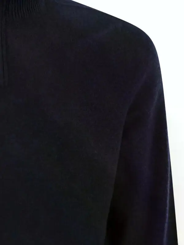 Fedeli Favonio Persia Half-zip Jumper - Blue