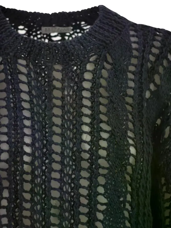 Brunello Cucinelli Long-sleeve Open-work Sweater