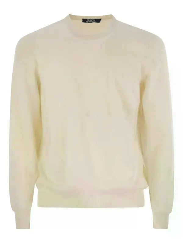 Fedeli Argentina Crew-neck Sweater - Neutrals