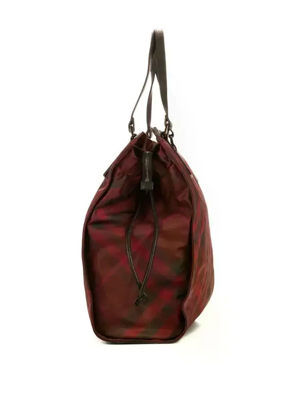Burberry Check-pattern Tote Bag