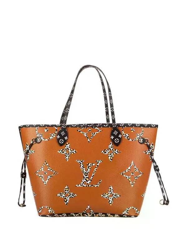 LOUIS VUITTON Monogram Leopard-print Tote Bag - Black