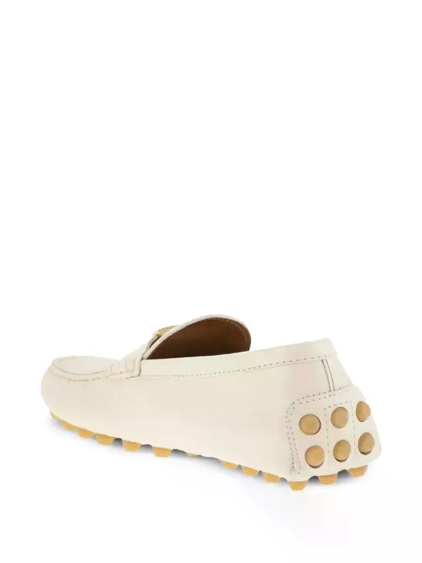 TOD'S Gommino Leather Loafers - Neutrals
