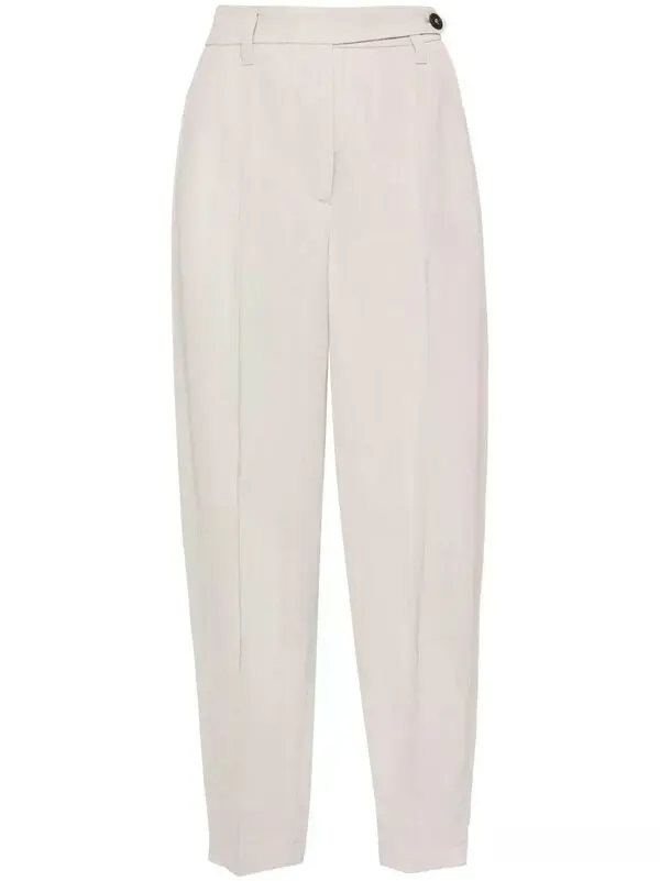Brunello Cucinelli High-waist Tapered Trousers