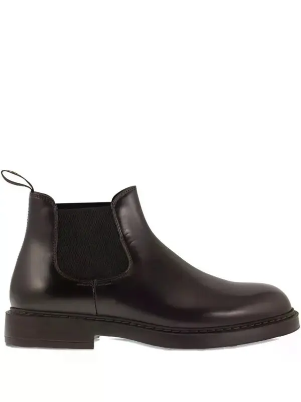 DOUCAL'S Leather Chelsea Boots - Brown