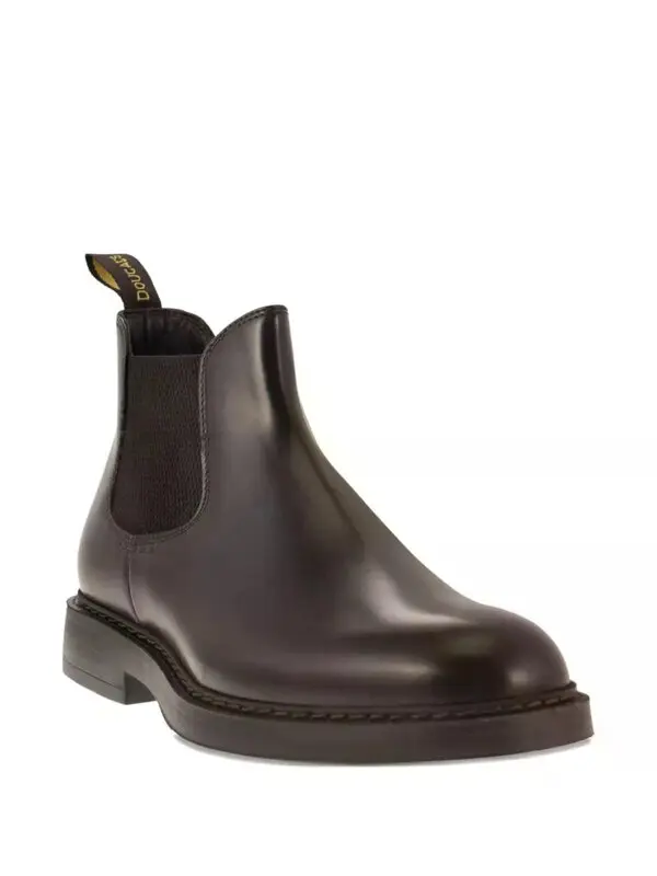 DOUCAL'S Leather Chelsea Boots - Brown