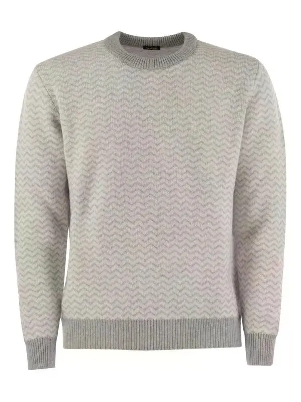 Kiton Chevron Ribbed Sweater