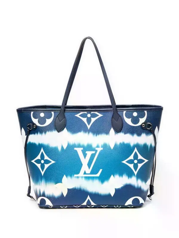 LOUIS VUITTON 2020 Neverfull Mm Tote Bag - Blue