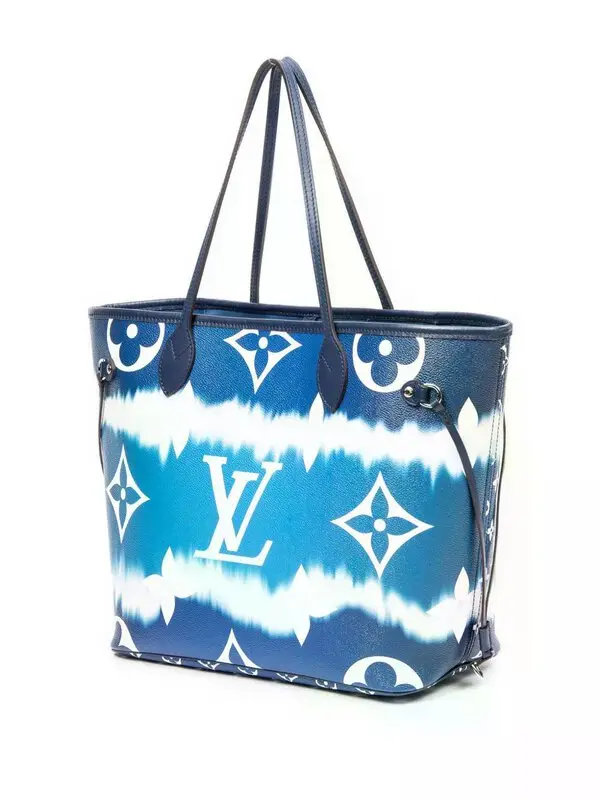 LOUIS VUITTON 2020 Neverfull Mm Tote Bag - Blue