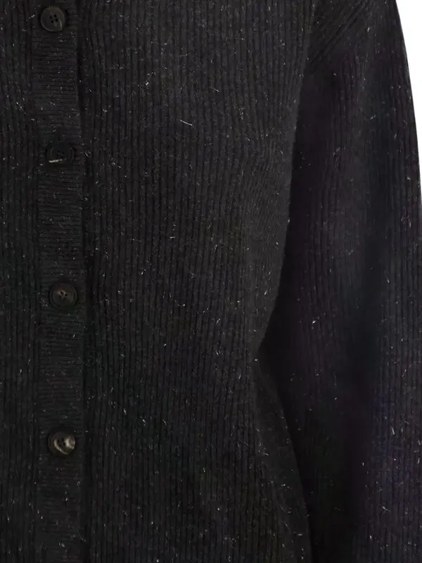 Peserico Button-fastening High-neck Cardigan
