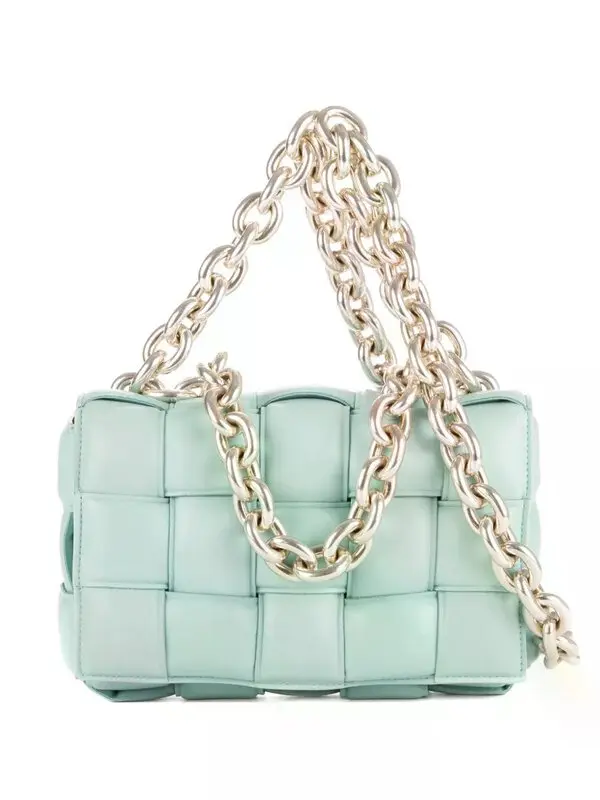 Bottega Veneta Chain Cassette Shoulder Bag - Blue