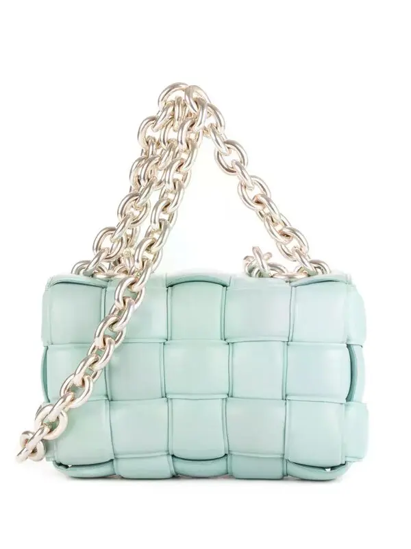 Bottega Veneta Chain Cassette Shoulder Bag - Blue