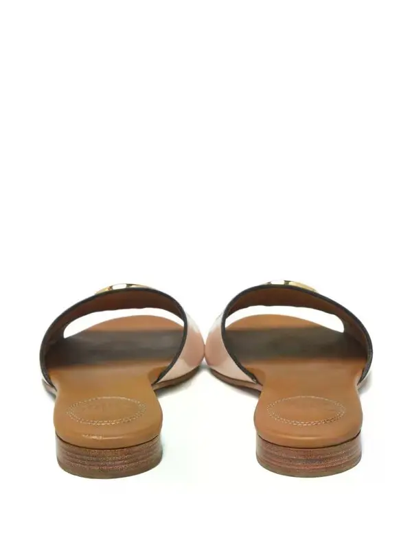 Chloé Logo-detail Leather Slides