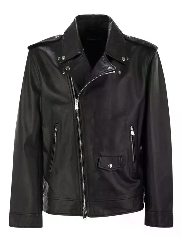 DONDUP Leather Biker Jacket