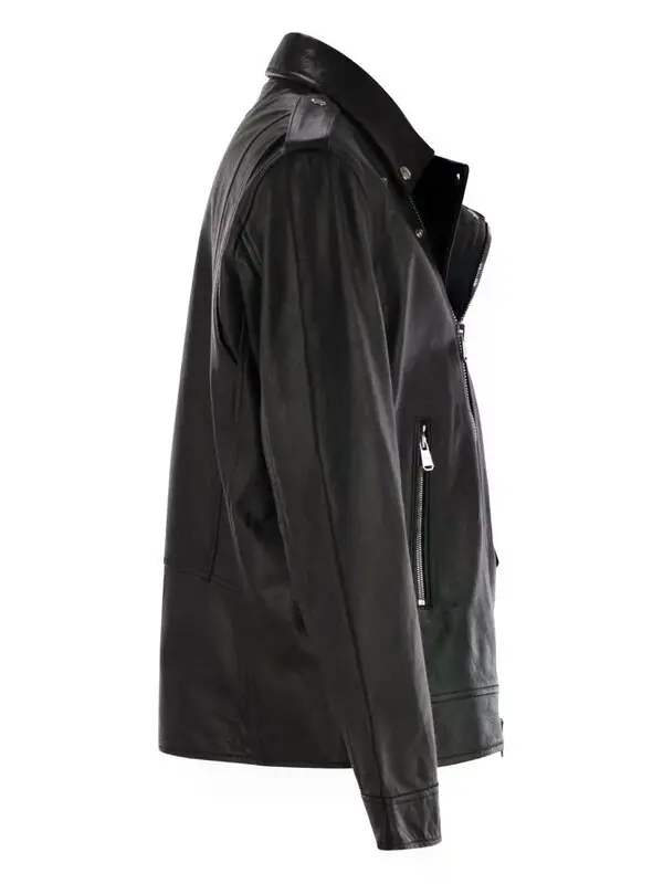 DONDUP Leather Biker Jacket